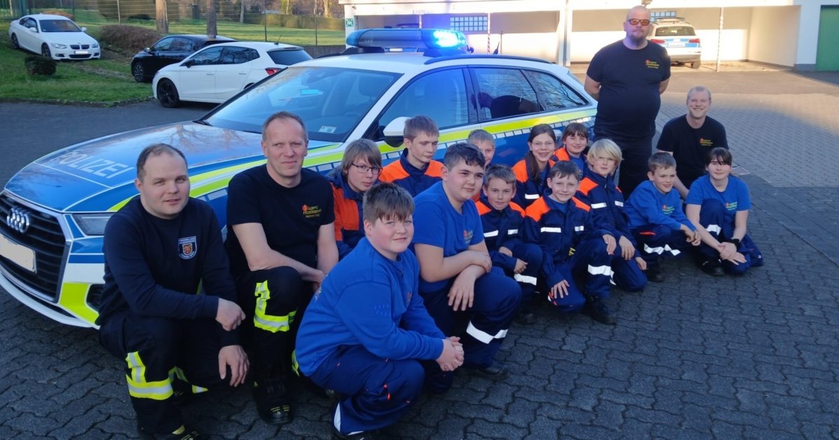 Jugendfeuerwehr Hamm besucht Polizeiwache Altenkirchen | Feuerwehr